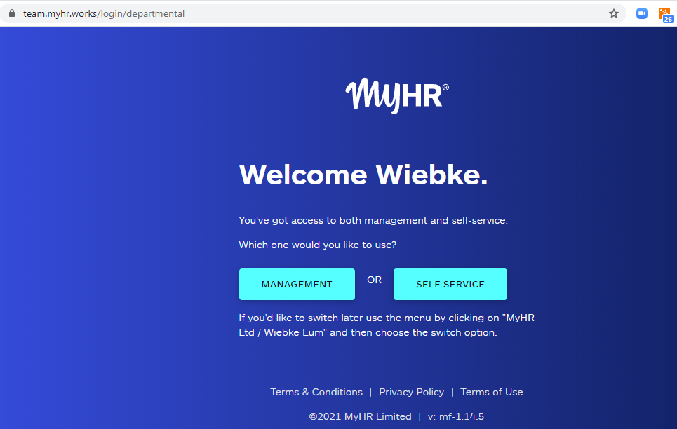 Employee self service