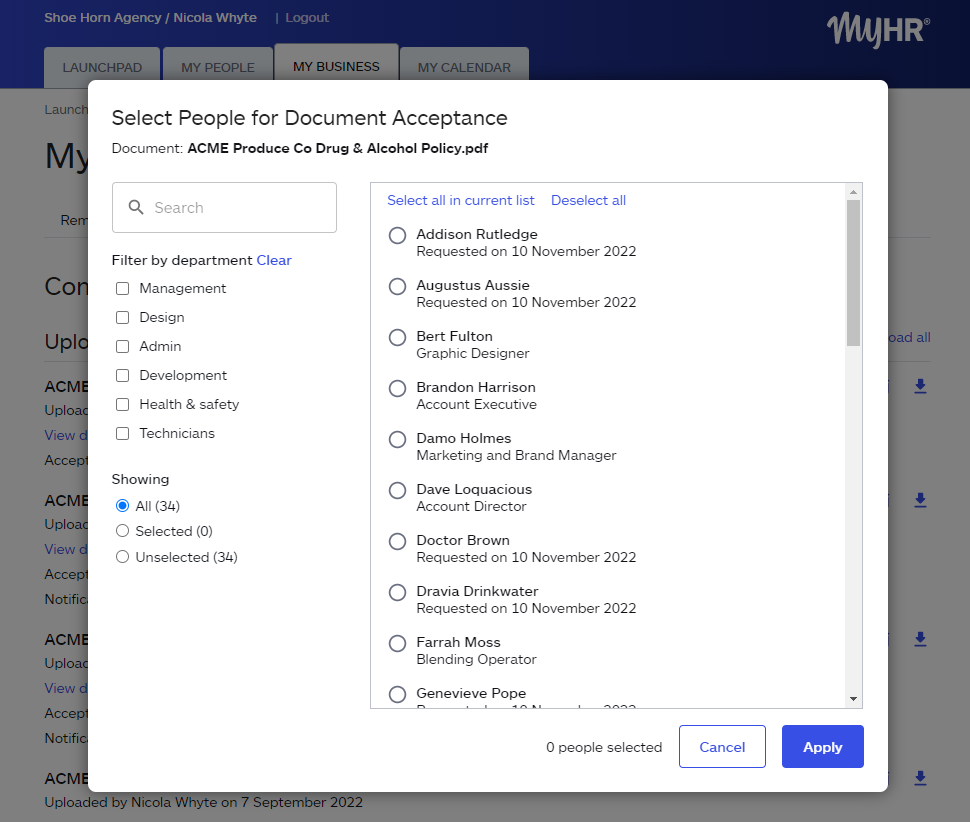Digital Document Acceptance (DDA)