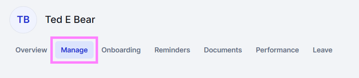 Making an employee inactive and reactivating them