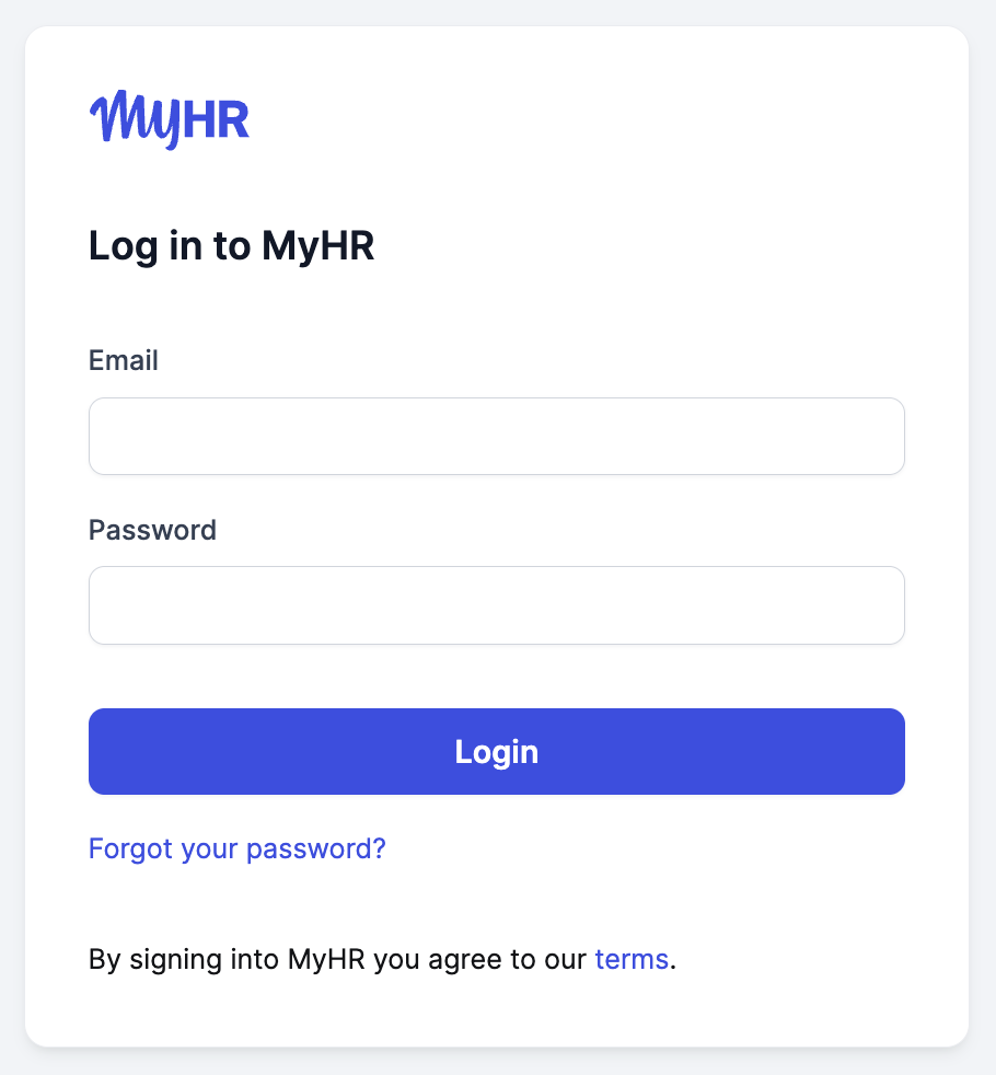 Resetting a password
