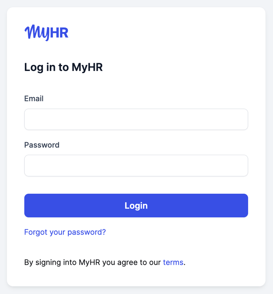 Resetting a password