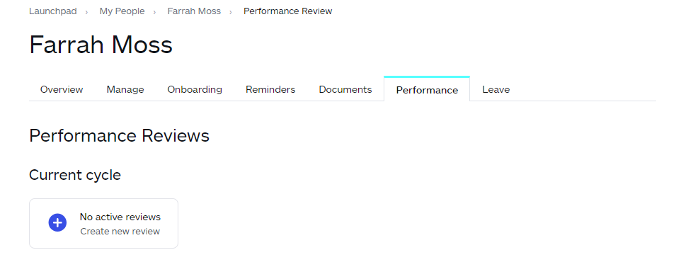 How to start a performance review for an employee