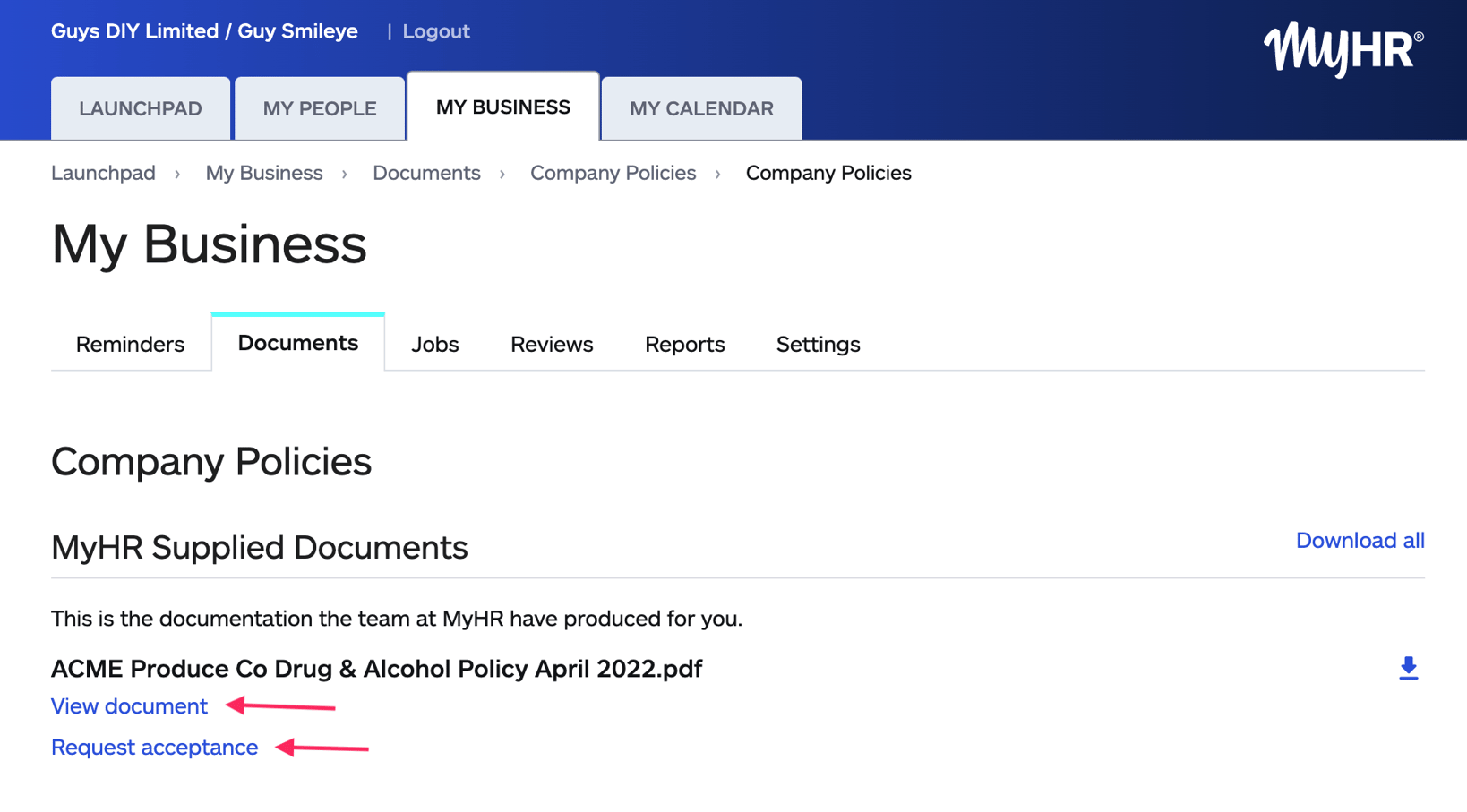 Digital Document Acceptance (DDA)