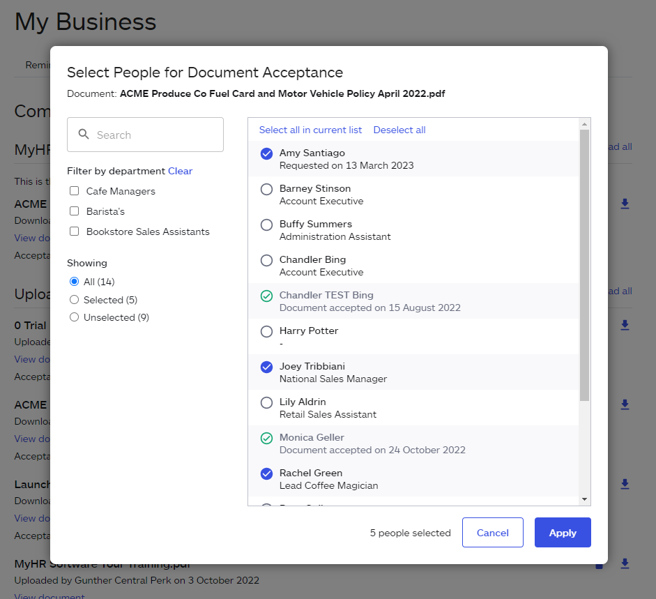 Digital Document Acceptance (DDA)