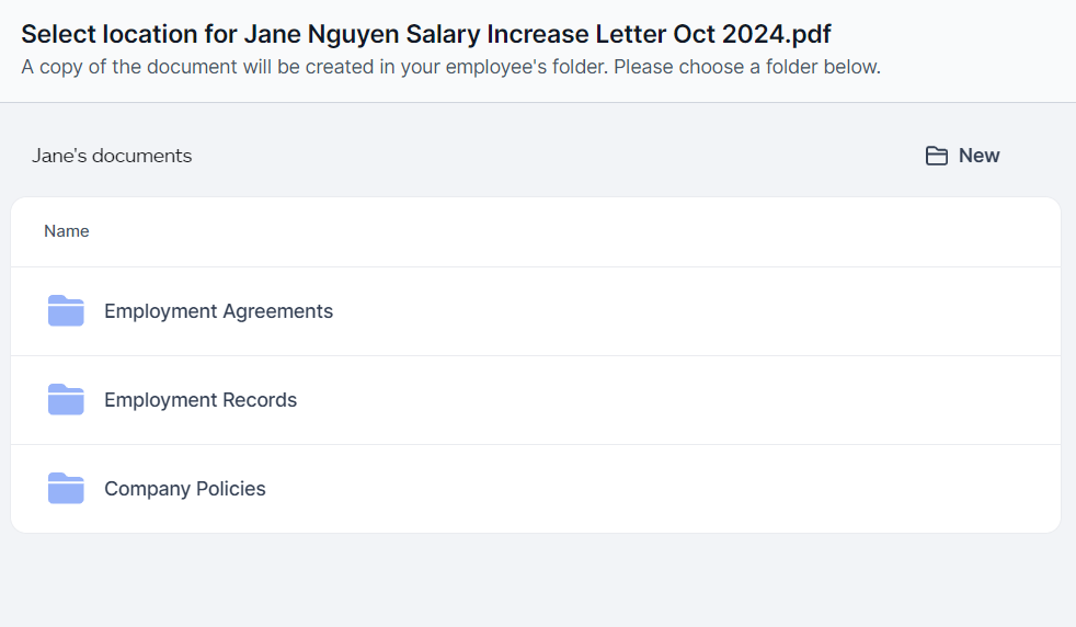Requesting a variation letter and sending to your employee