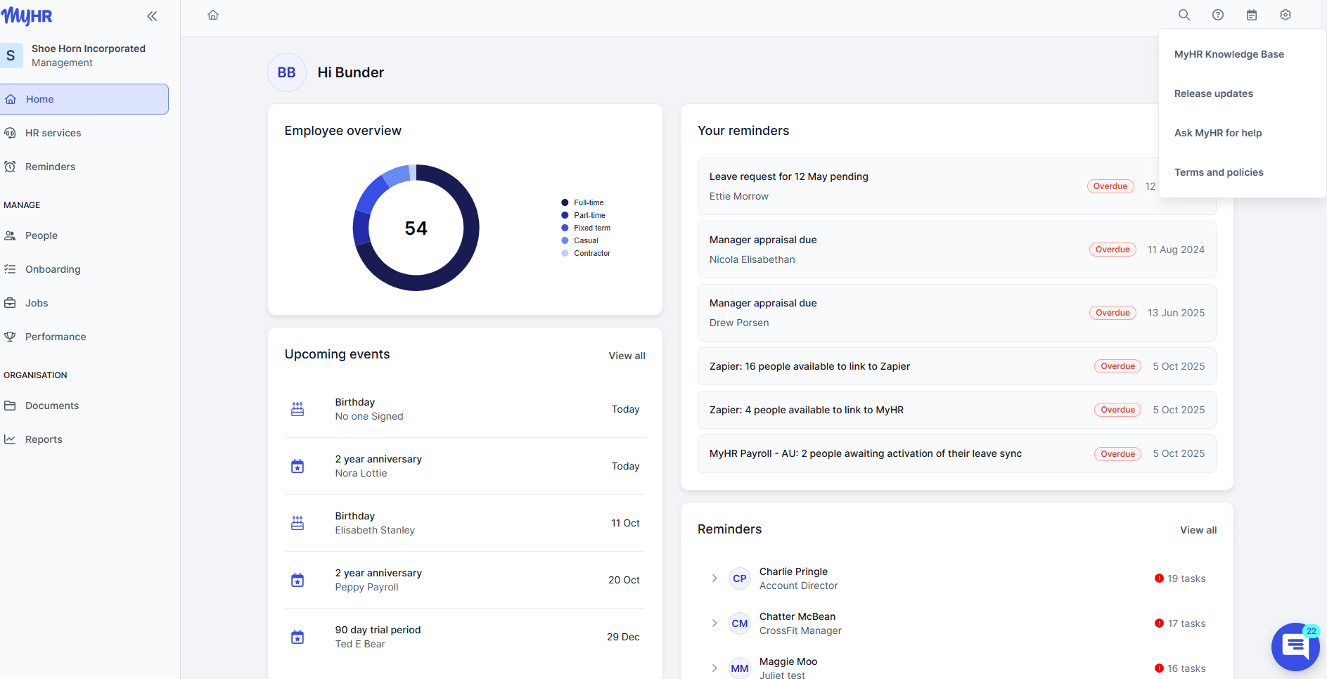 Navigating MyHR