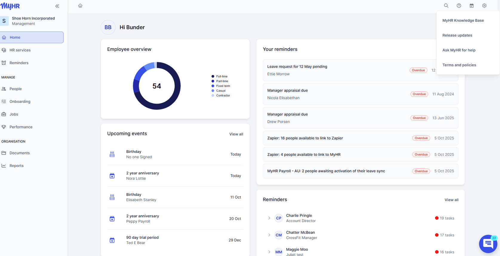 Navigating MyHR