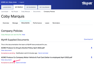 Digital Document Acceptance (DDA)